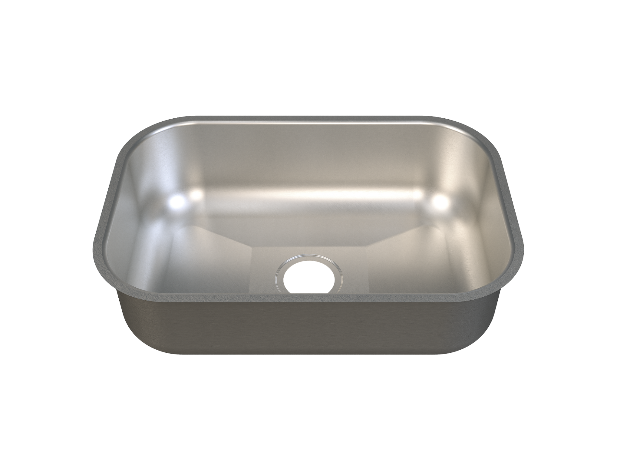 Cuba de aço inox AISI304 para cozinha modelo N01F14LUXO - Fabrinox