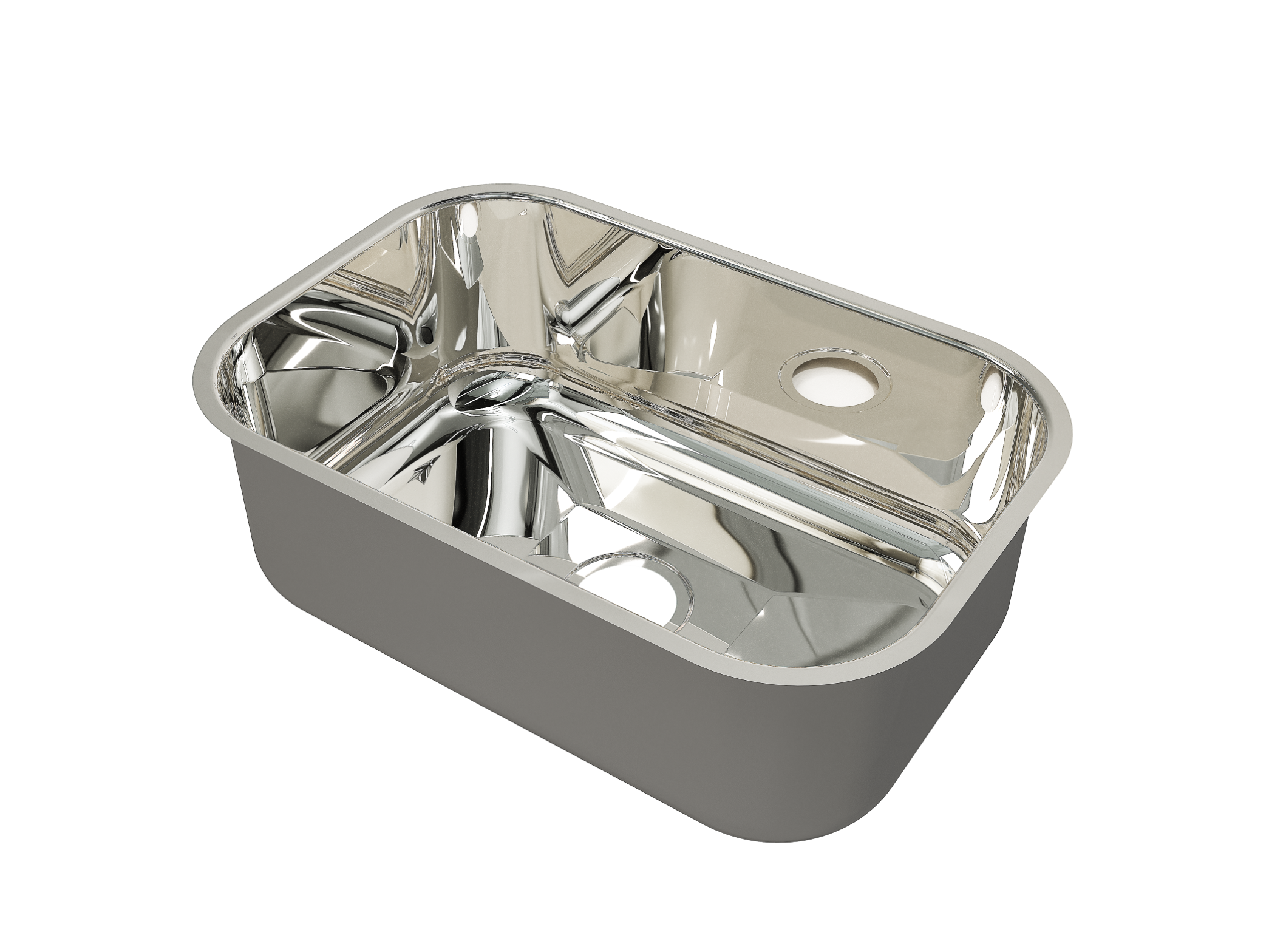 Cuba de aço inox AISI304 para cozinha modelo N01F17LUXO - Fabrinox